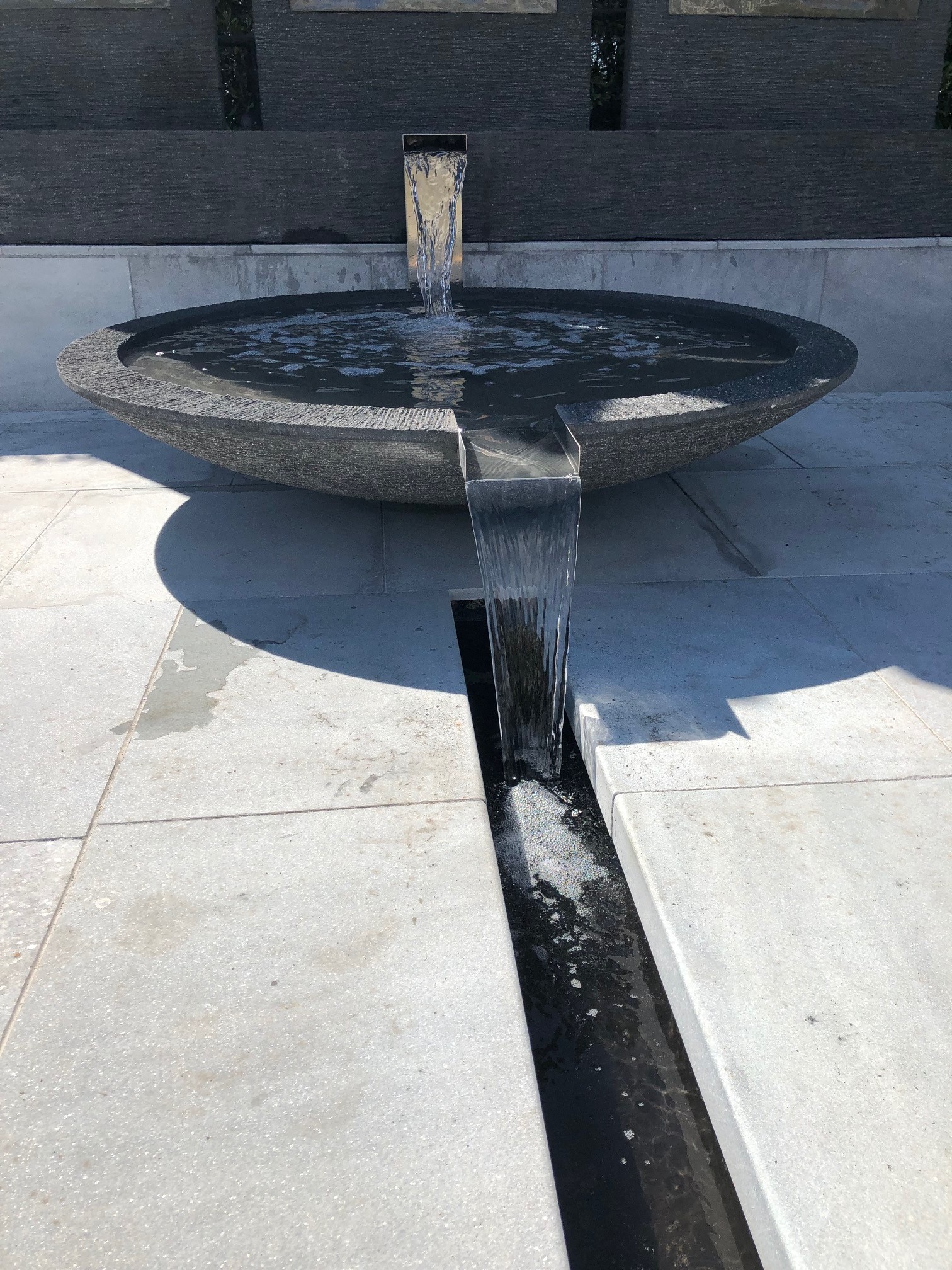 Shallow Bowl with Stainless Steel Shute