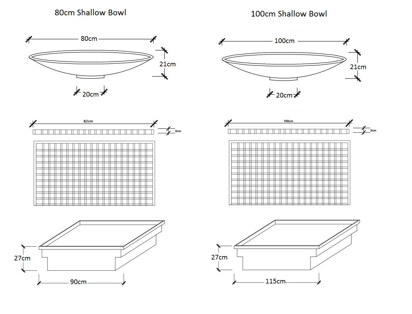 Shallow Bowl Packages